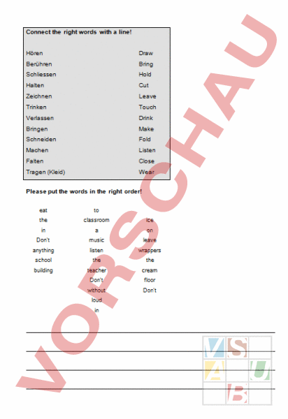 Arbeitsblatt: Übungen - Englisch - Grammatik