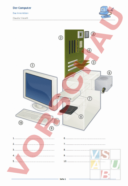 Arbeitsblatt: Computer - Informatik - Gemischte Themen