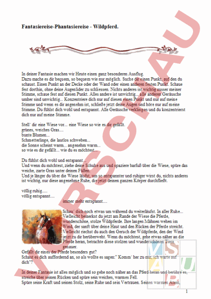 Arbeitsblatt: Traumreise - Deutsch - Gemischte Themen