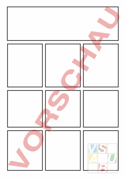 Arbeitsblatt: Comicraster - Bildnerisches Gestalten - Gemischte Themen