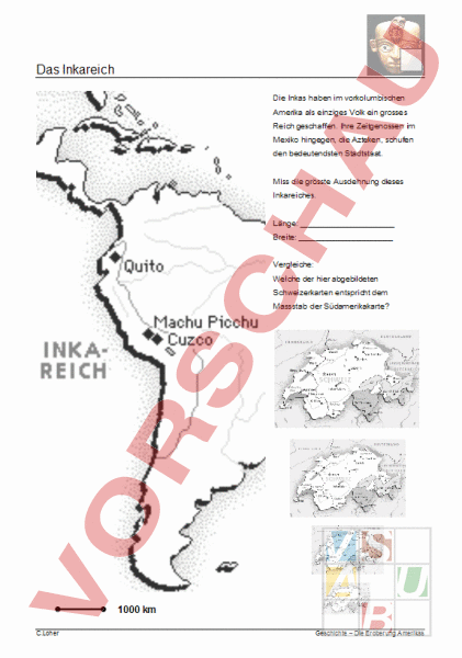 Arbeitsblatt: Das Inkareich - Geschichte - Anderes Thema