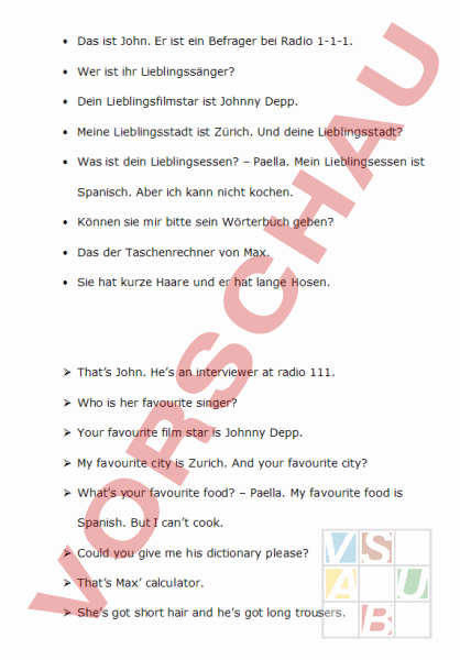 Arbeitsblatt: Unit 5 Translation - Englisch - Grammatik