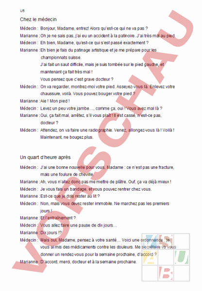 Arbeitsblatt: Chez le médecin - Französisch - Lehrmittel