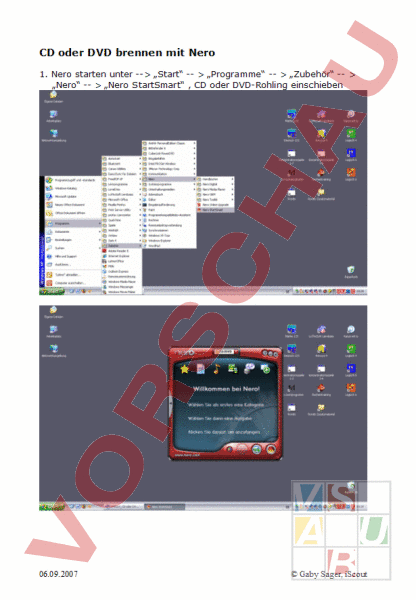 Arbeitsblatt: Leittext CD und DVD brennen - Informatik - Anderes Thema