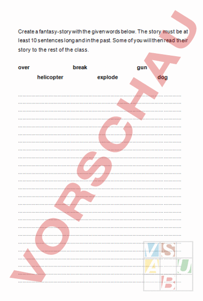 Arbeitsblatt: Create a fantasy story - Englisch - Texte schreiben