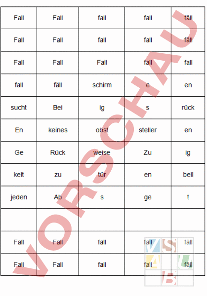 Arbeitsblatt: Wortbildung - Deutsch - Wortschatz