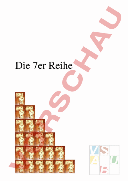 Arbeitsblatt: 7er Reihe - Mathematik - Multiplikation