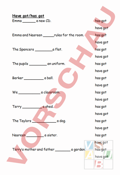 Arbeitsblatt: pronomen - Englisch - Grammatik