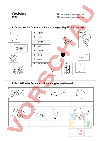 Arbeitsblatt: young World 4- Unit 1 - Englisch - Lehrmittel