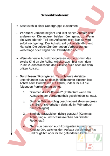 Arbeitsblatt: Aufsatz schreiben - Deutsch - Texte schreiben