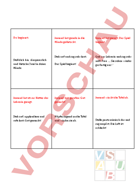 Arbeitsblatt: Anweisungen - Deutsch - Anderes Thema