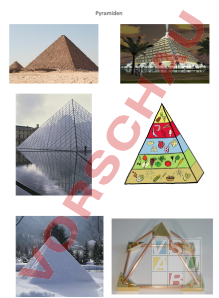 Arbeitsblatt: Pyramide - Geometrie - Körper / Figuren