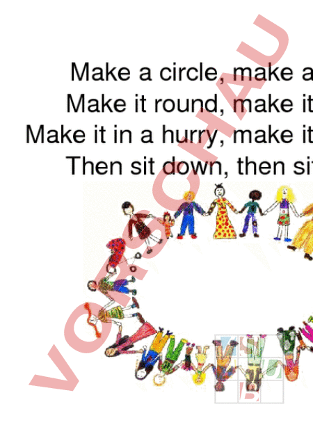 Arbeitsblatt: Make a circle, Chant - Englisch - Gemischte Themen