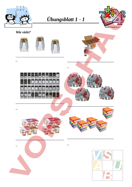Arbeitsblatt: 1x1 Übungsblatt - Mathematik - Multiplikation
