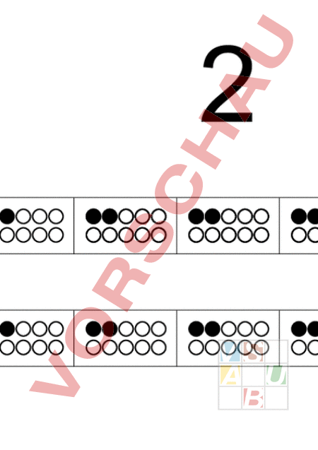 Arbeitsblatt: Darstellung der Reihen - Mathematik - Multiplikation
