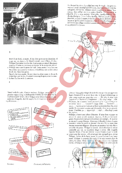 Arbeitsblatt: Franz Text - Französisch - Lesen / Literatur