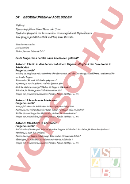 Arbeitsblatt: Interview - Deutsch - Gespräche