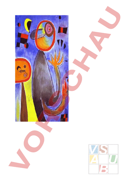 Arbeitsblatt: Bildbetrachtung Joan Miro - Bildnerisches Gestalten ...