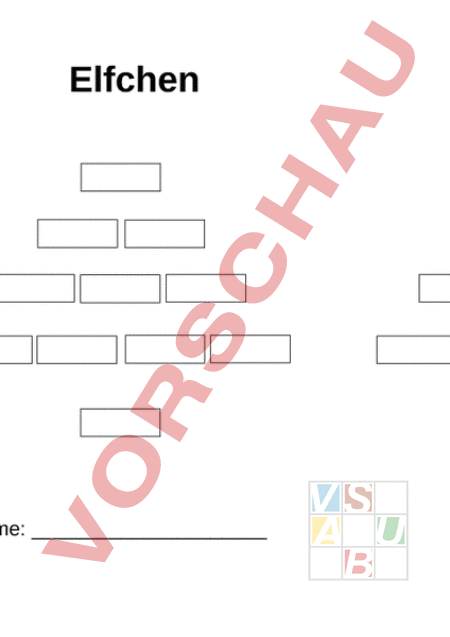 Arbeitsblatt: Elfchen-Schema - Deutsch - Anderes Thema