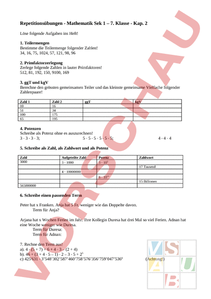 Arbeitsblatt: Mathematik7 AH2 - Achsenspiegelung - Billard - Mathematik ...