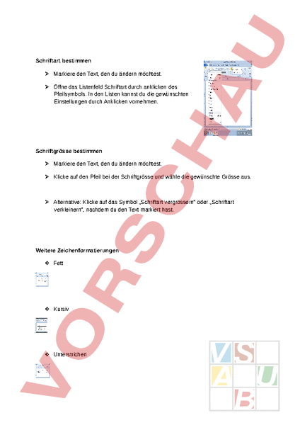 Arbeitsblatt: Word formatieren Teil 2 - Informatik - Textverarbeitung Arbeitsblatt: Word formatieren Teil 2 - Informatik - Textverarbeitung