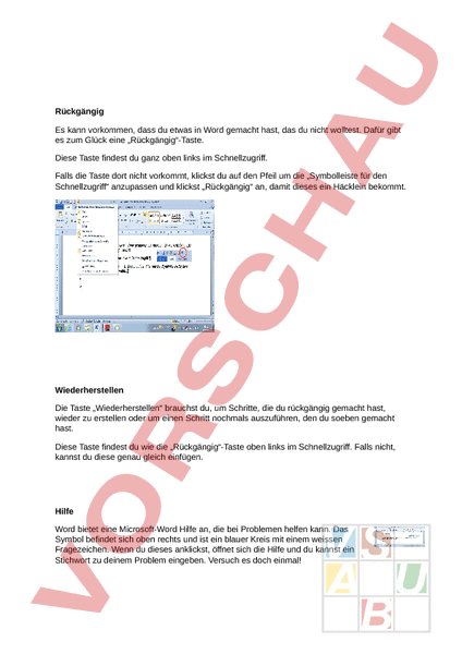 Arbeitsblatt: Word formatieren Teil 3 - Informatik - Textverarbeitung Arbeitsblatt: Word formatieren Teil 3 - Informatik - Textverarbeitung