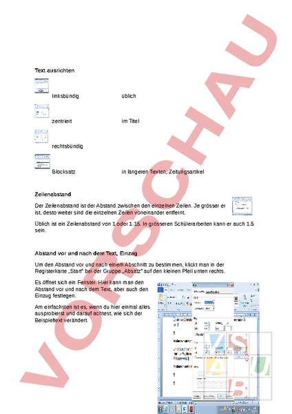 Arbeitsblatt: Word formatieren Teil 4 - Informatik - Textverarbeitung Arbeitsblatt: Word formatieren Teil 4 - Informatik - Textverarbeitung