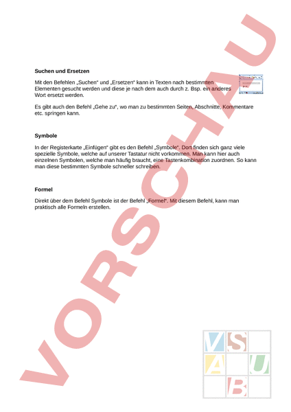 Arbeitsblatt: Word formatieren Teil 6 - Informatik - Textverarbeitung Arbeitsblatt: Word formatieren Teil 6 - Informatik - Textverarbeitung