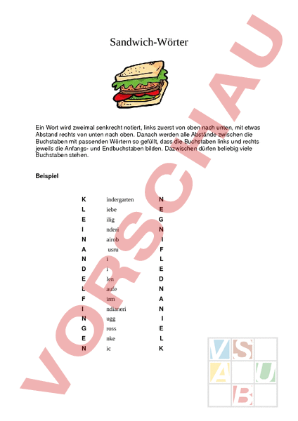 Arbeitsblatt: Kreatives Schreiben - Deutsch - Texte schreiben