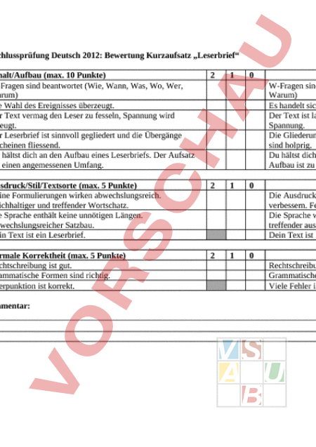 Arbeitsblatt: Bericht - Deutsch - Texte schreiben