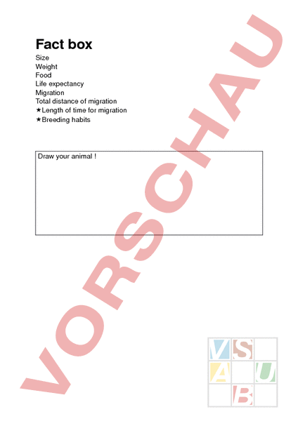 Arbeitsblatt: Fact box Unit 2 English - Englisch - Lehrmittel