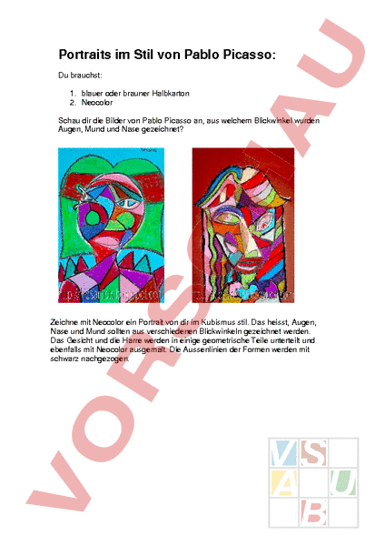 Arbeitsblatt: Unterrichtseinheit zur Kunstgeschichte - Bildnerisches ... Arbeitsblatt: Unterrichtseinheit zur Kunstgeschichte - Bildnerisches ...