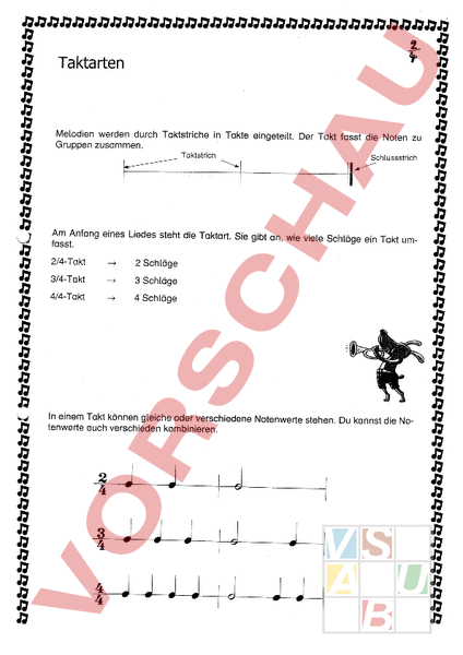 Arbeitsblatt: Taktarten - Musik - Musiktheorie / Noten