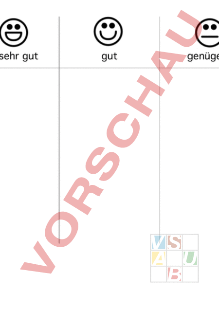 Arbeitsblatt: Smiley-Liste - Administration / Methodik ...