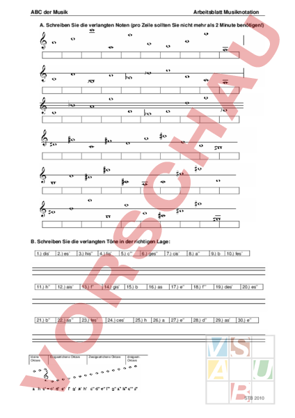 Arbeitsblatt: musik abc - Musik - Musizieren