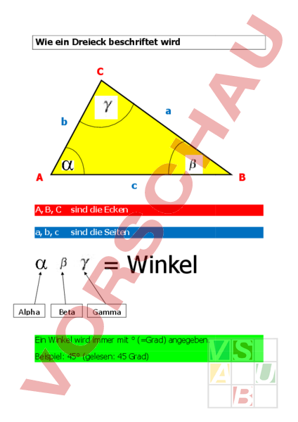 Arbeitsblatt: Winkel messen - Mathematik - Gemischte Themen