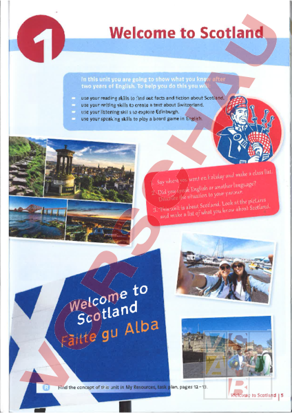 Arbeitsblatt: Welcome to Scotland - Englisch - Lehrmittel