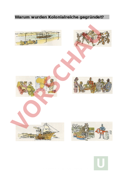 Arbeitsblatt: Gründung von Kolonien - Geschichte - Neuzeit