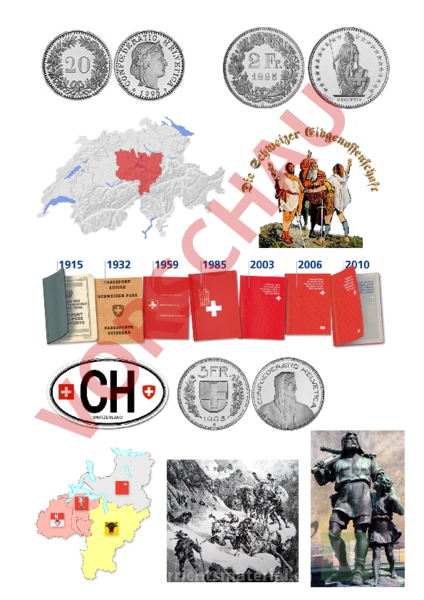 Arbeitsblatt: Bilder Schweizer Geschichte - Geschichte - Schweizer ...