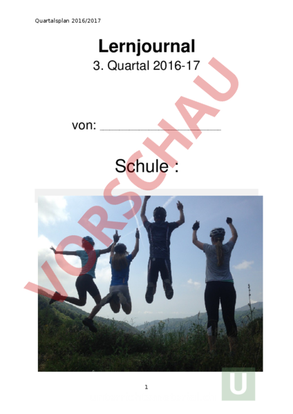 Arbeitsblatt: Lernjournal 3. Quartal - Administration / Methodik ...