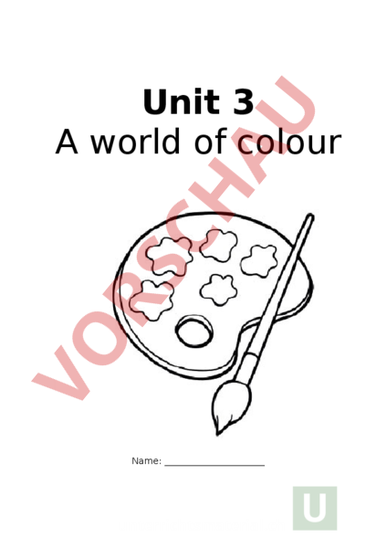 Arbeitsblatt: Dossier Young World 2 Unit 3: A world of colour ...
