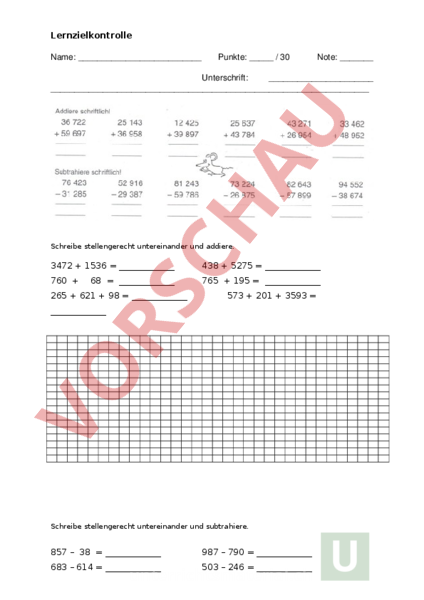 Arbeitsblatt: mathe - Mathematik - Gemischte Themen