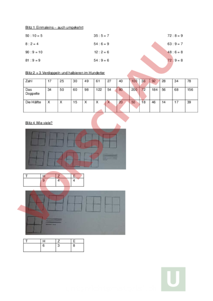 Arbeitsblatt: Gemischt Mathematik - Mathematik - Gemischte Themen