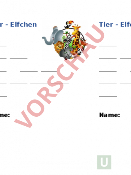 Arbeitsblatt: Elfchen - Deutsch - Gemischte Themen