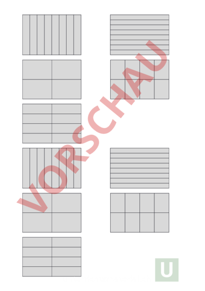 Arbeitsblatt: Brüche falten - Mathematik - Brüche / Dezimalzahlen