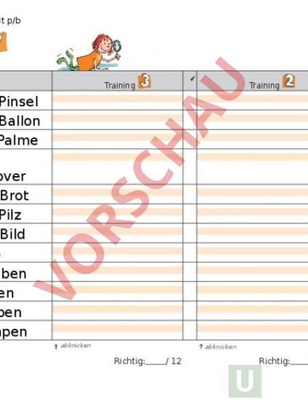 Arbeitsblatt: Lernwörter - Deutsch - Rechtschreibung