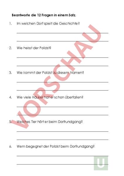 Arbeitsblatt: Leseverstehen DaZ - Deutsch - DaZ