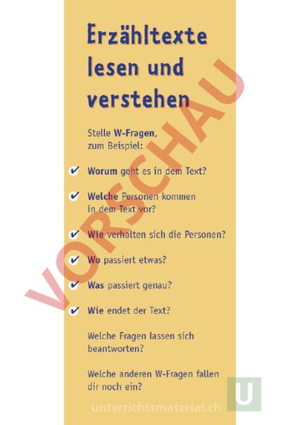 Arbeitsblatt: Lesestrategien 1 - Deutsch - Lesefertigkeit