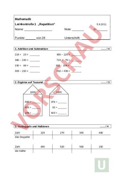 Arbeitsblatt: LK Repetition - Mathematik - Gemischte Themen