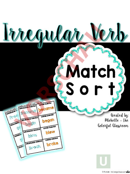 Arbeitsblatt: Irregular Verb match - Englisch - Grammatik